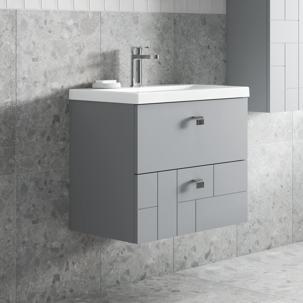 Basins With Wall Hung Vanity Units | Bathroom4less UK - Bathroom4Less